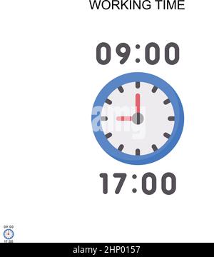Timer notebook icon flat vector. Work project. Task schedule isolated ...