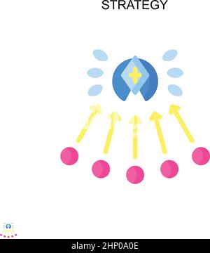 Strategy Simple vector icon. Illustration symbol design template for ...