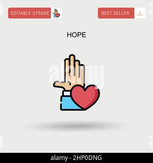 Hope Simple vector icon Stock Vector Image & Art - Alamy