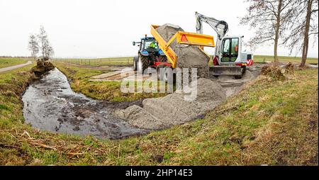 Dike reinforcement works in the Netherlands Stock Photo - Alamy