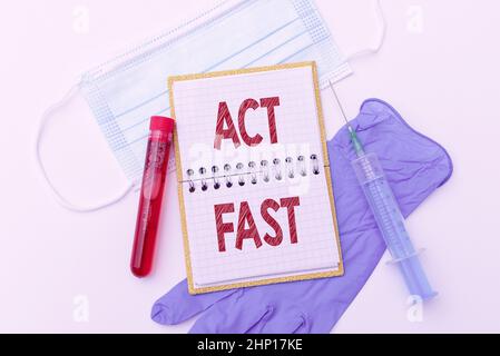 Handwriting text writing Act Now. Conceptual photo do not hesitate and ...