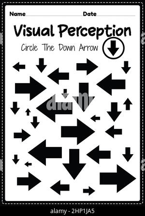 Visual perceptual skills activity of occupation therapy arrow ...