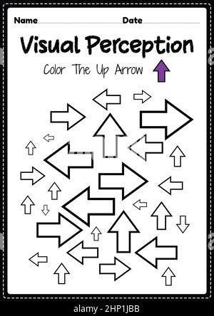 Visual perceptual skills activity of occupation therapy arrow ...