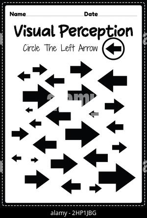 Form constancy worksheet visual perceptual skills activity of ...