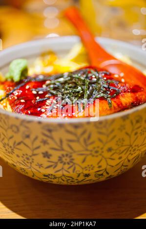 Traditional oriental Ramen served in classic style Stock Photo - Alamy