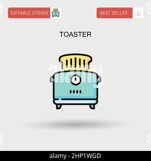 Toaster Simple vector icon Stock Vector Image & Art - Alamy