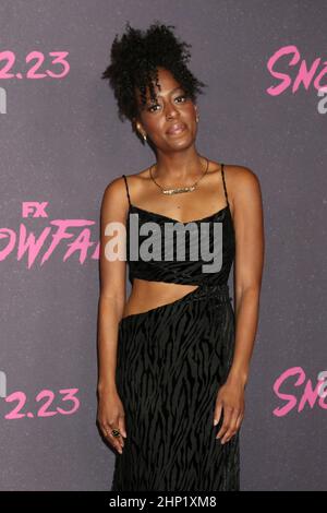 LOS ANGELES - FEB 17: Devyn Tyler at the Snowfall Season 5 Premiere at ...