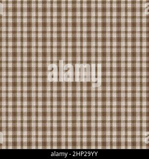 Sepia brown neutral woven plaid texture background. Seamless old worn ...
