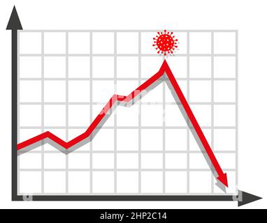 decrease diagram chart business report vector illustration Stock Vector Image & Art - Alamy