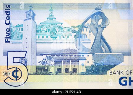 Balme Library building of the University of Ghana in Legon near Accra ...