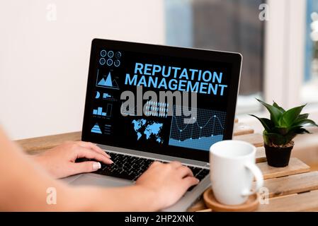 Handwriting text Reputation Management. Conceptual photo Influence and ...