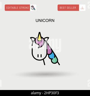 drawing cute unicorn icon Stock Vector Image & Art - Alamy