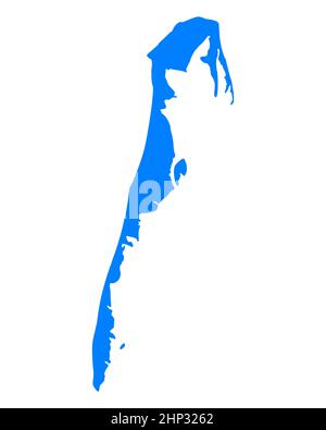 Map of Hiddensee Stock Photo - Alamy