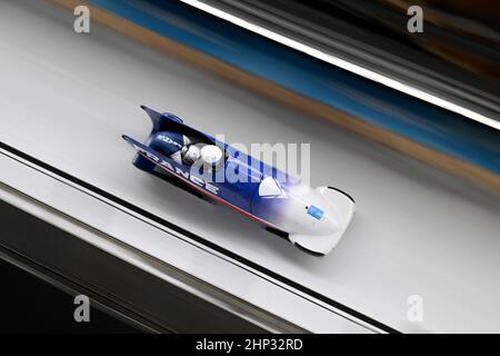 Margot Boch of France in action, during the Women's Mono-Bob World Cup ...