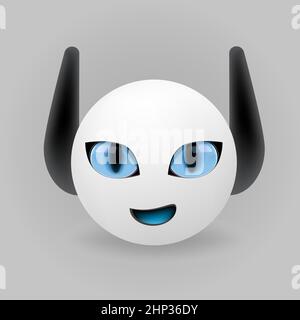 modern realistic bot avatar in white color Stock Vector Image & Art - Alamy