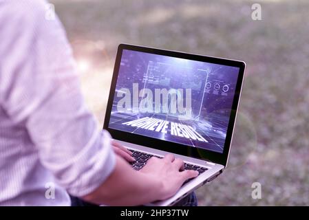 Inspiration showing sign Achieve Result, Internet Concept ...