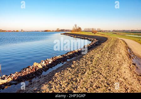 Dike reinforcement works in the Netherlands Stock Photo - Alamy