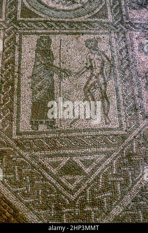 Brading Roman Villa in Brading on the Isle of Wight, one of the finest ...