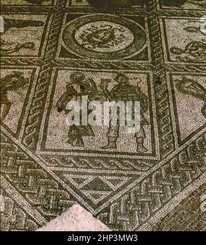 Roman Villa on the Isle of Wight Stock Photo - Alamy