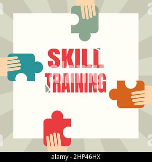 Inspiration showing sign Skill Training. Business concept designed to ...