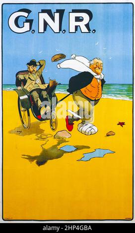 Vintage GNR, G.N.R. Great Northern Railway, Skegness travel poster. UK ...