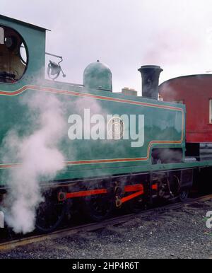 LOCOMOTORA DE VAPOR DEL FERROCARIL QUE UNE TRALEE CON BLENNERVILLE ...