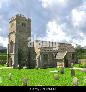 Medieval gothic fantasy cathedral concept art Stock Photo - Alamy