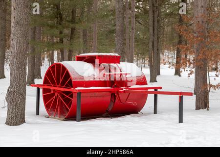 Grayling, Michigan - Hartwick Pines State Park. The park displays ...