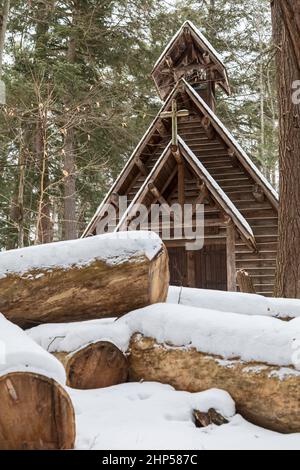 Grayling, Michigan - Hartwick Pines State Park. The park displays ...