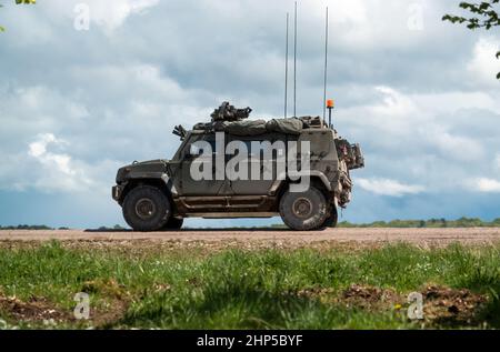 British army Panther 4x4 command and liaison vehicle in action on ...