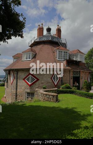 England, Devon, Exmouth: A La Ronde, a dwelling of unusual circular ...