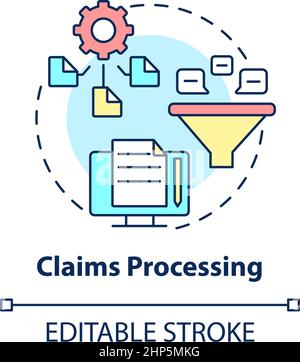robotic analysis line icon, outline symbol, vector illustration ...