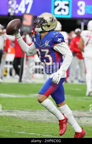 New Orleans Saints cornerback Marshon Lattimore (23) during an NFL ...