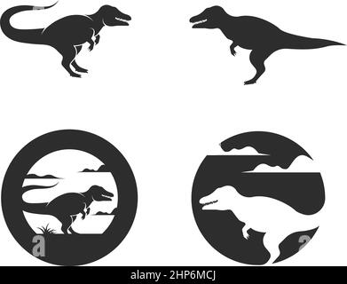 Danger tyrannosaur dinosaur mascot. T-rex monster, aggressive jurassic ...