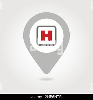 Ambulance pin map Stock Vector Image & Art - Alamy