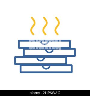 Pizza Slice Icon Vector Stock Vector. Vector illustration Stock Vector ...