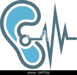 ear and sound waves logo design Stock Vector Image & Art - Alamy