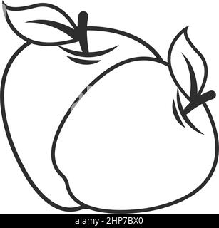 Apple logo template vector icon illustration design Stock Vector Image ...