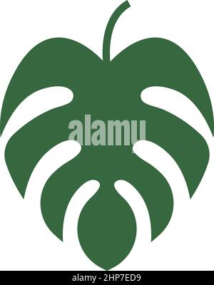 tropical leaf Vector icon design illustration Template Stock Vector ...