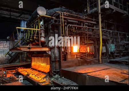 Metallurgical furnace for heating steel ingots Stock Photo - Alamy