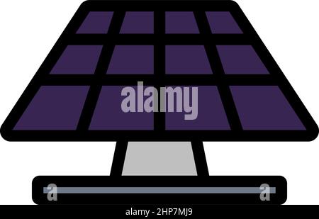 Modern solar panel icon, outline style Stock Vector Image & Art - Alamy