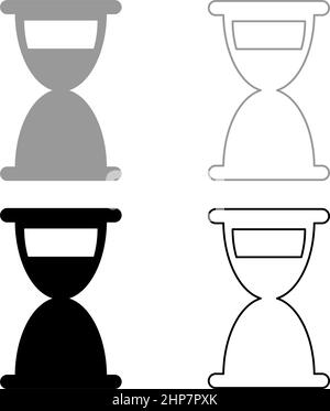 Time solid icon. Sandglass vector illustration isolated on white. Sand ...