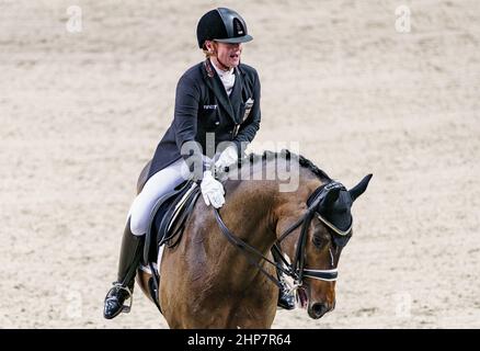 Neumünster, Germany. 19 February 2022, Equestrian Sport/Dressage: World ...