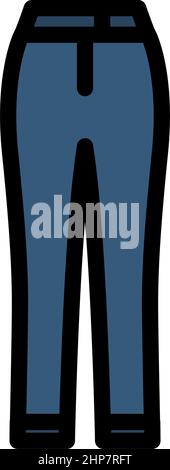 Work trousers icon. Outline illustration of work trousers vector icon ...