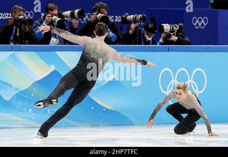 Ashley CAIN-GRIBBLE & Timothy LEDUC (USA), during Pairs Free Skating ...