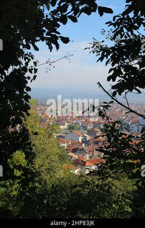 Gorna Porta, the upper gate of Ohrid old town, Republic of Macedonia ...