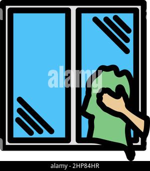 Clean rag icon. Outline clean rag vector icon for web design isolated ...