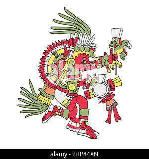 Nahui Ollin, the fifth sun movement symbol in the Aztec cosmology Stock ...