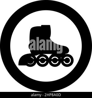 Skates icon circle Stock Vector Image & Art - Alamy