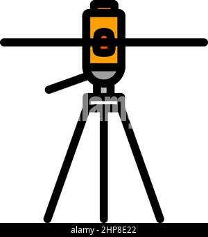 Laser level icon. Outline Laser level vector icon for web design ...